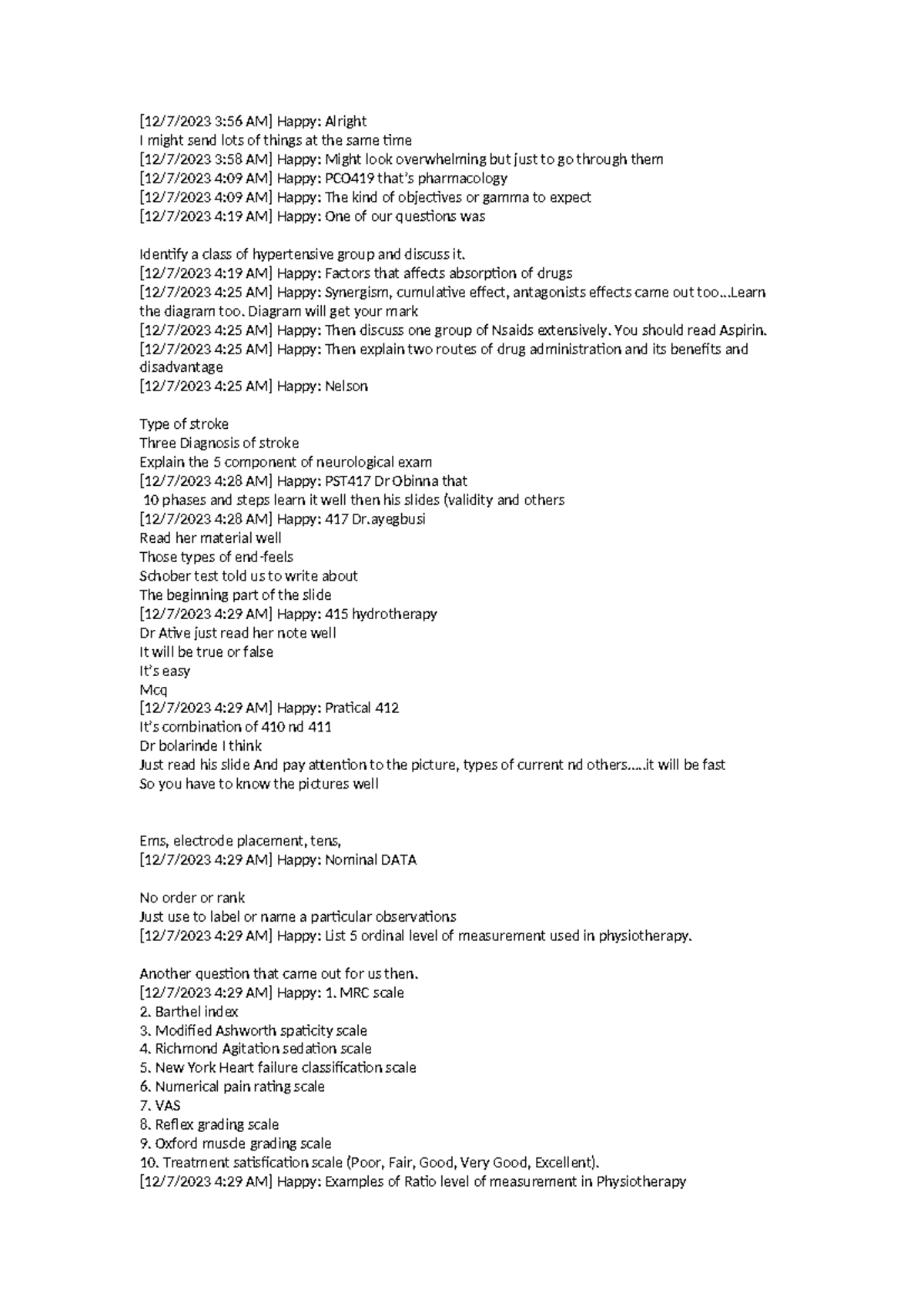 Happy - Nil - [12/7/2023 3:56 AM] Happy: Alright I might send lots of things at the same time ...