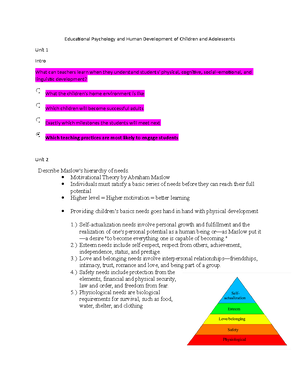 D307 Review Study Guide - Review the key theories and concepts covered ...