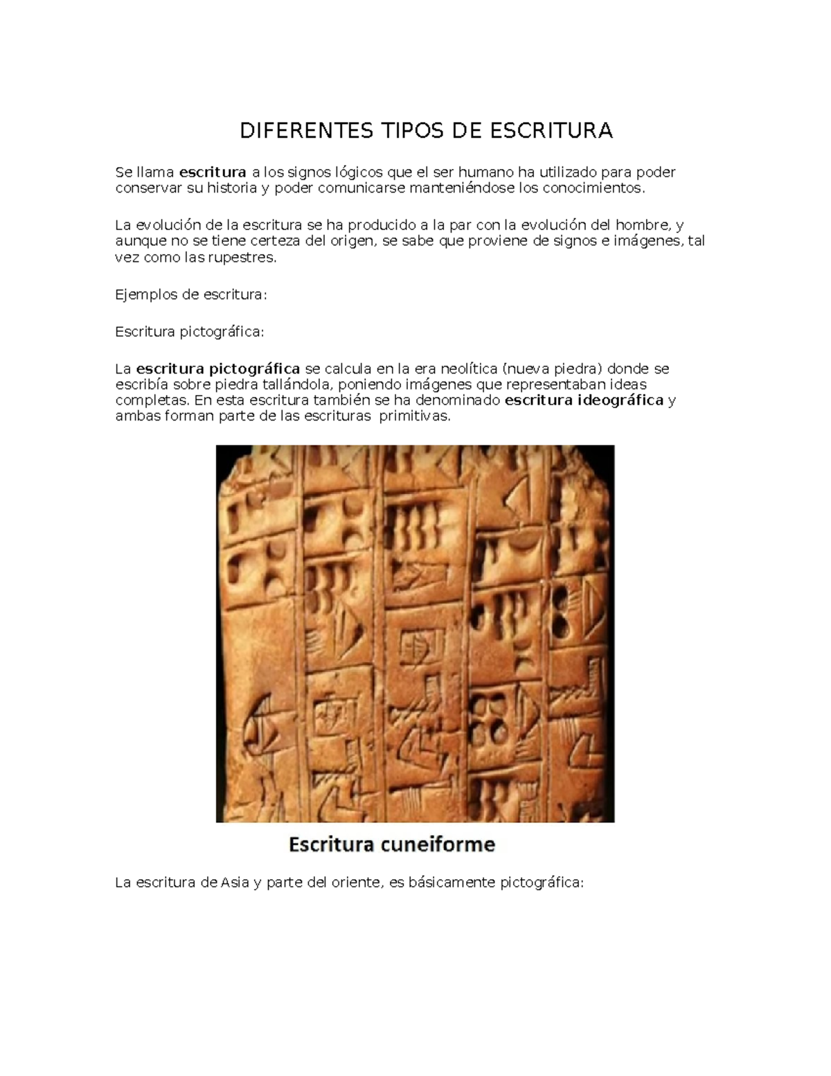 Diferentes Tipos DE Escritura - DIFERENTES TIPOS DE ESCRITURA Se llama ...