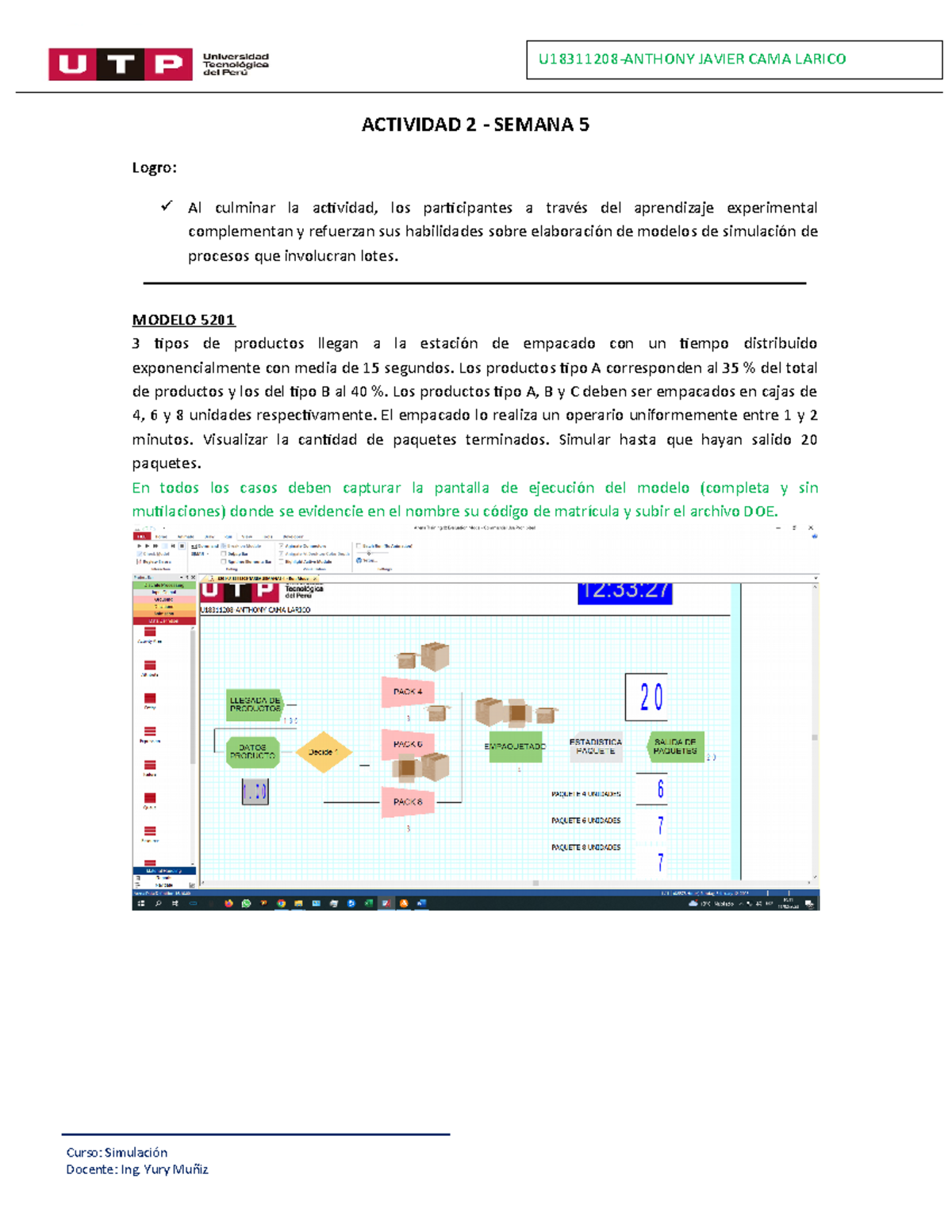 S05.s2 - U18311208- Actividad 2 - Semana 5 - ACTIVIDAD 2 - SEMANA 5 ...
