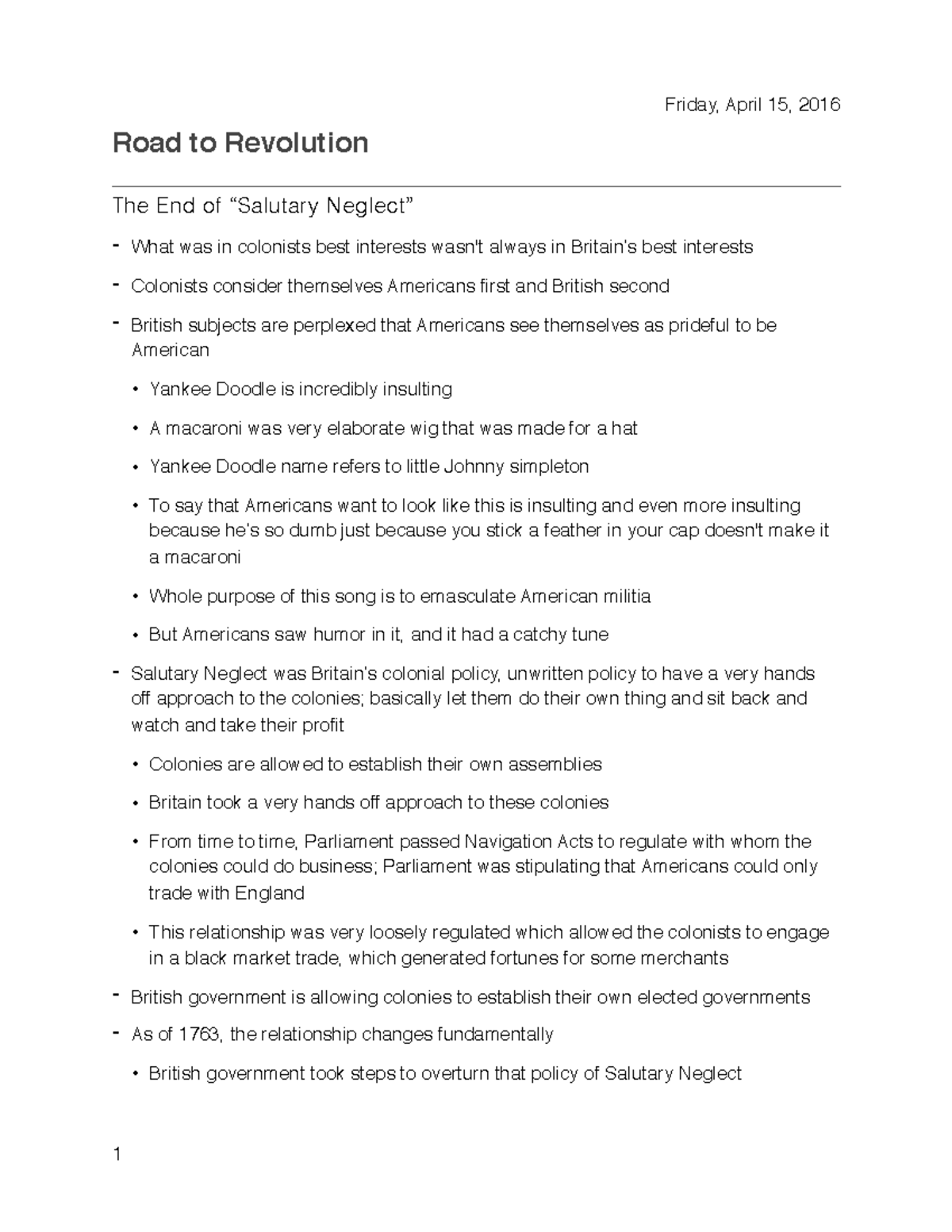 Salutary Neglect Colonies