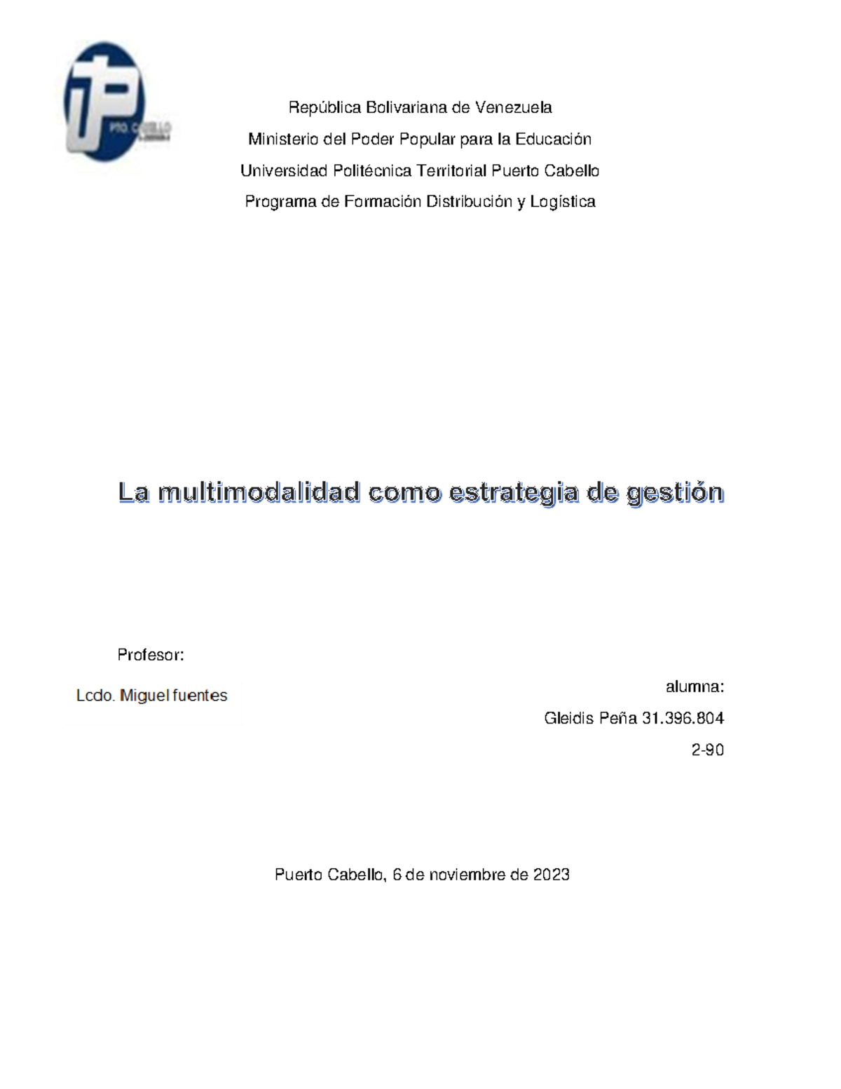 Trabajo de gleidis 2 - redes fluviales - República Bolivariana de ...