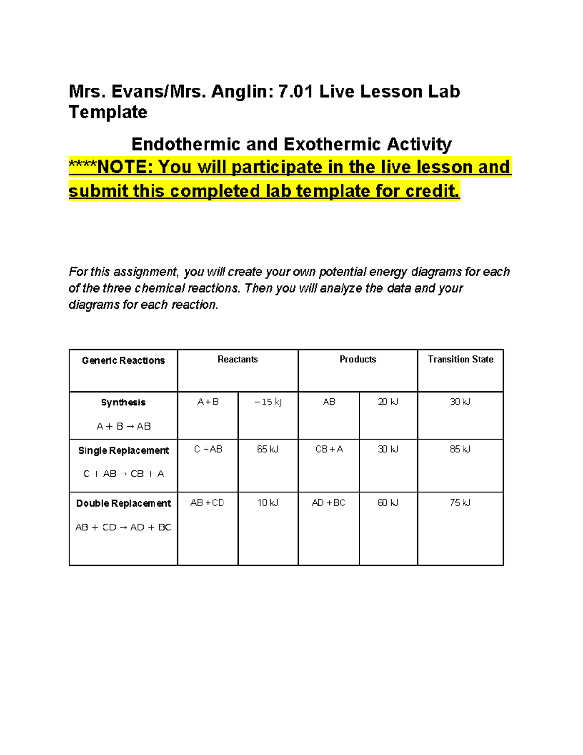 7.01 template - full assignment - Mrs. Evans/Mrs. Anglin: 7 Live Lesson ...