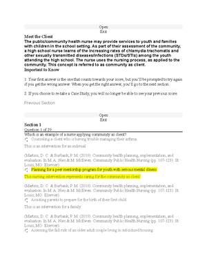 HESI Case Study-Age-Related Risks - Open Exit Meet the Client An older ...