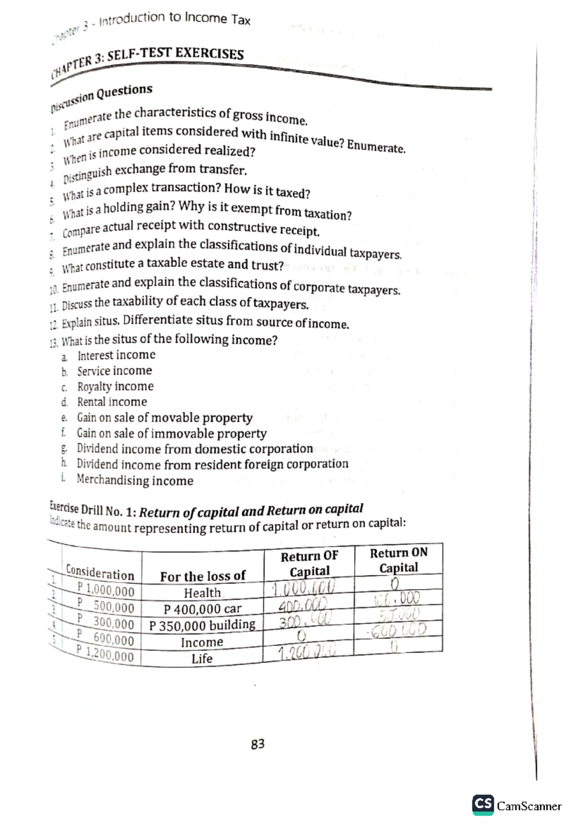 Ch3problems - Income taxation problems. - accountancy - Studocu