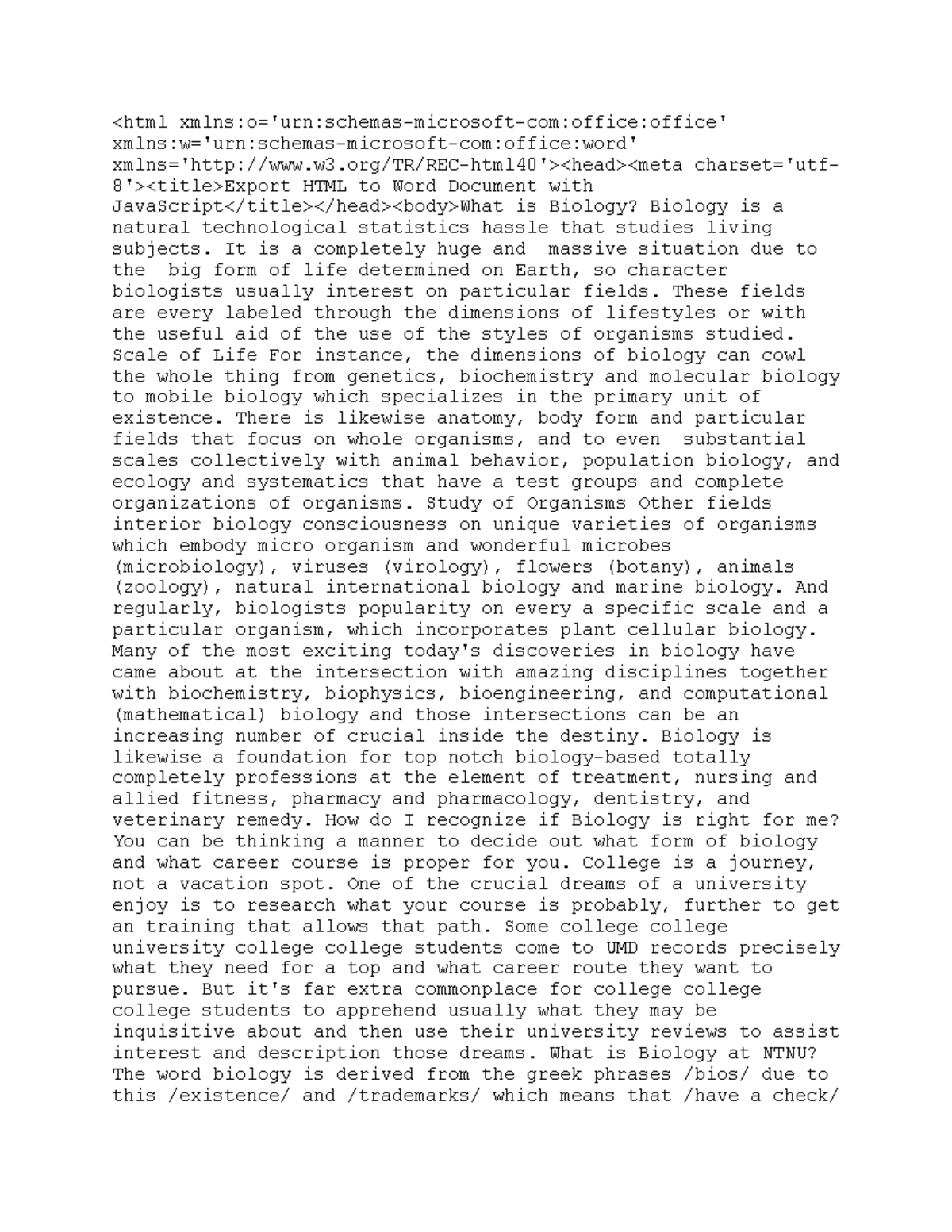 Document part Reviewer Or Notes Export HTML To Word Document With