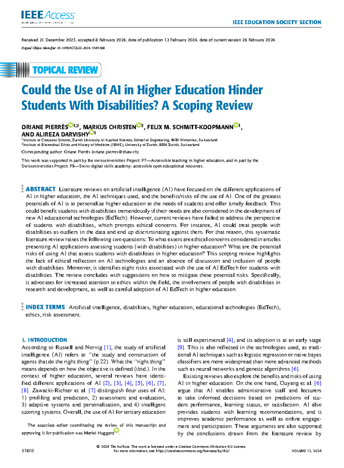 Could the Use of AI in Higher Education Hinder Students With ...