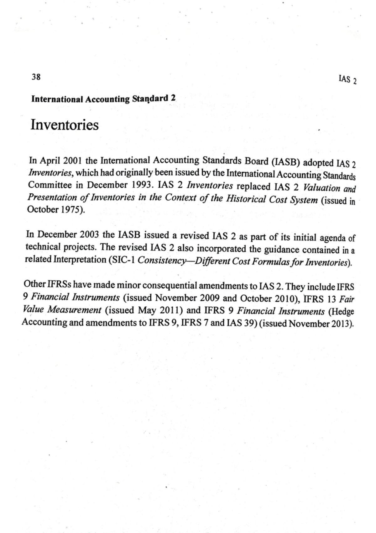 IAS 2 Inventories - BS Accountancy - Studocu