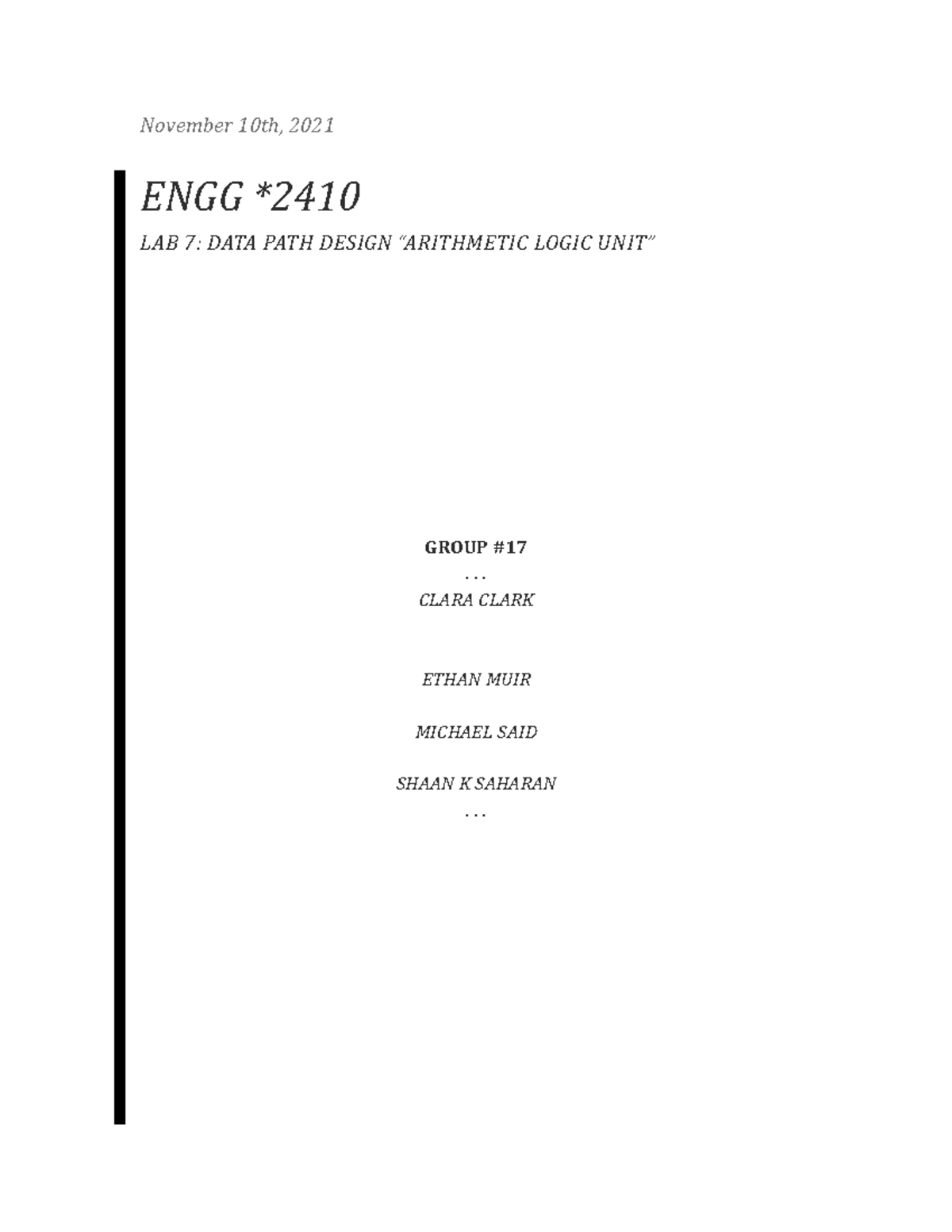 ENGG2410 F21 LAB7 Section(Wed) Group#17 Final Report - November 10th ...