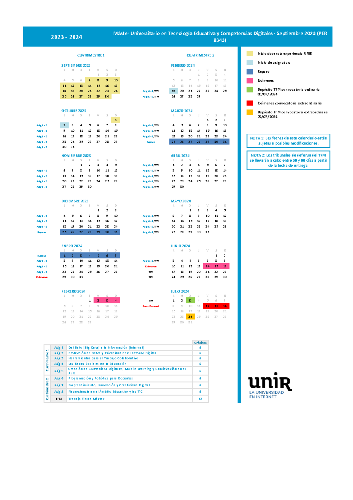 11092023 194947 Calendario Académico - Máster Universitario en ...