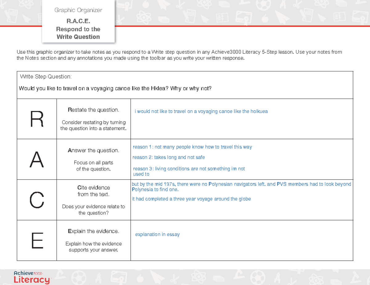 Annotated-R.A.C.E.Respond%20Group - Graphic Organizer R.A.C. Respond to ...
