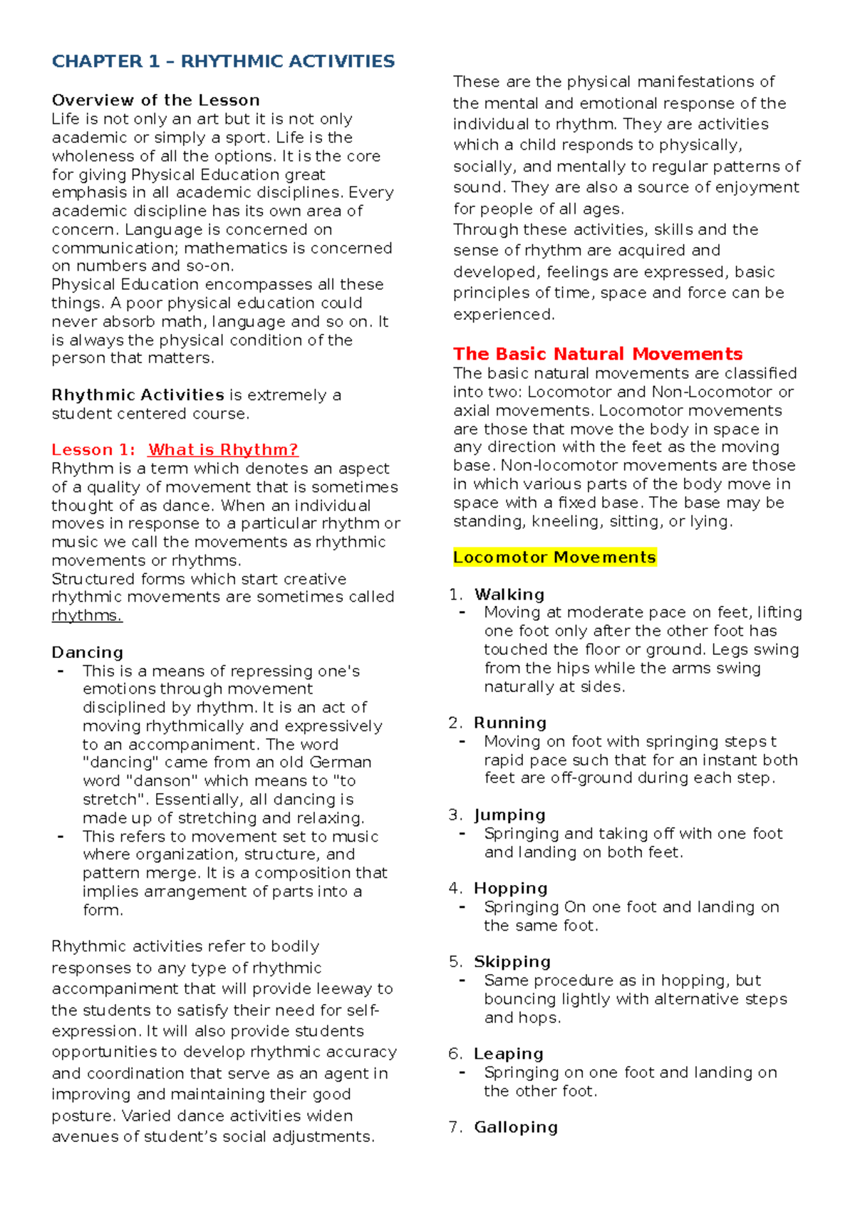 Inbound 5231499419692608747 - CHAPTER 1 – RHYTHMIC ACTIVITIES Overview ...