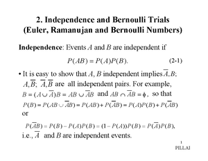 EL6303 Lecture 1A - 1 TABLE OF CONTENTS PROBABILITY THEORY Lecture – 1 Basics Lecture – 2 - Studocu