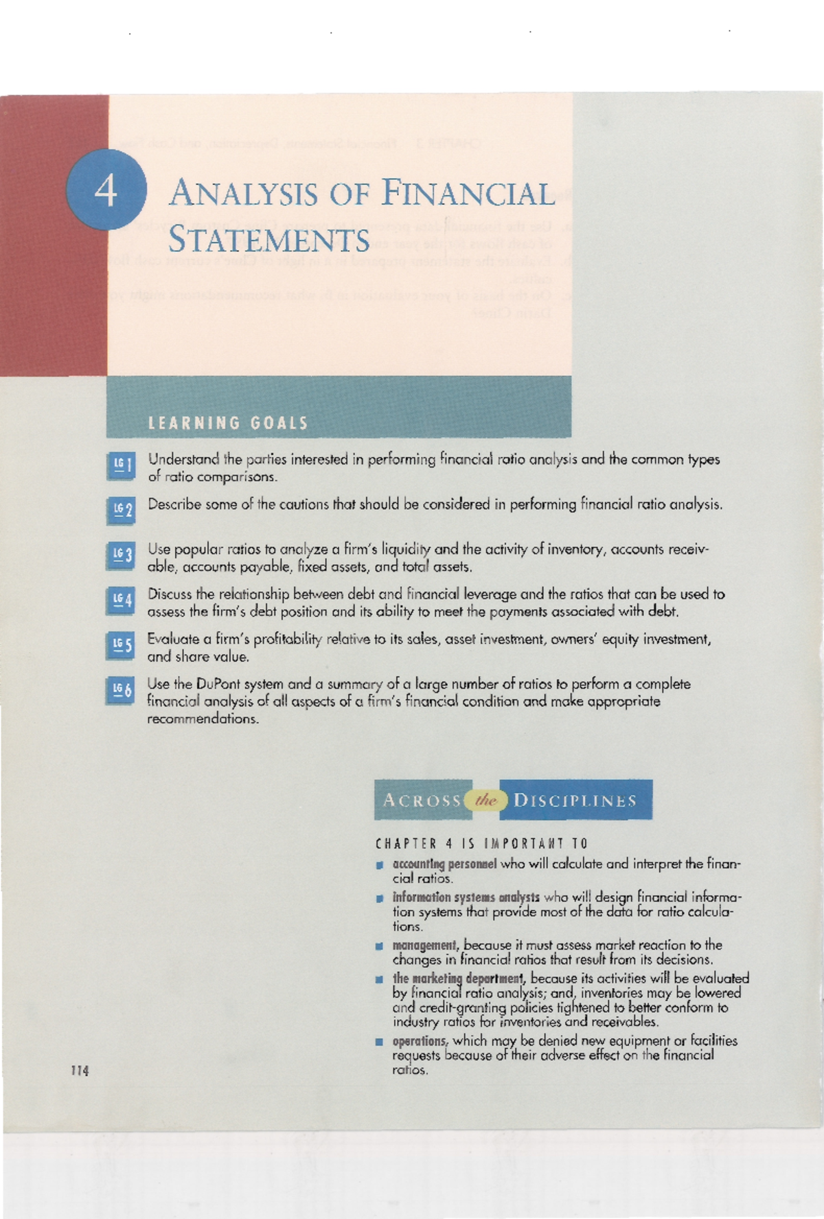 Chapter 4, Analysis of financial statements 1 - ANALYSIS OF FINANCIAL ...