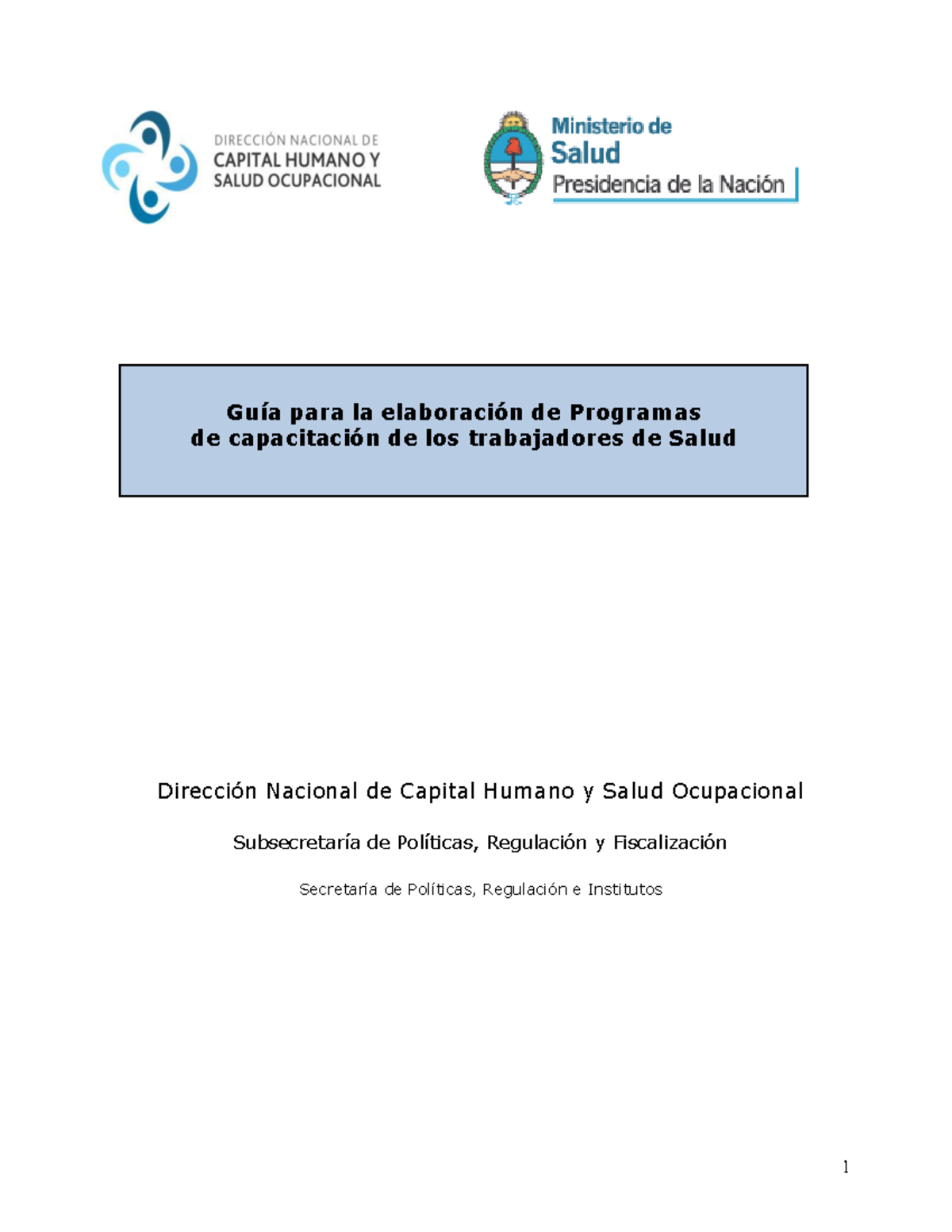 Guía para la elaboraci - GUIA METODOLOGICA - DirecciÛn Nacional de Capital Humano y Salud - Studocu