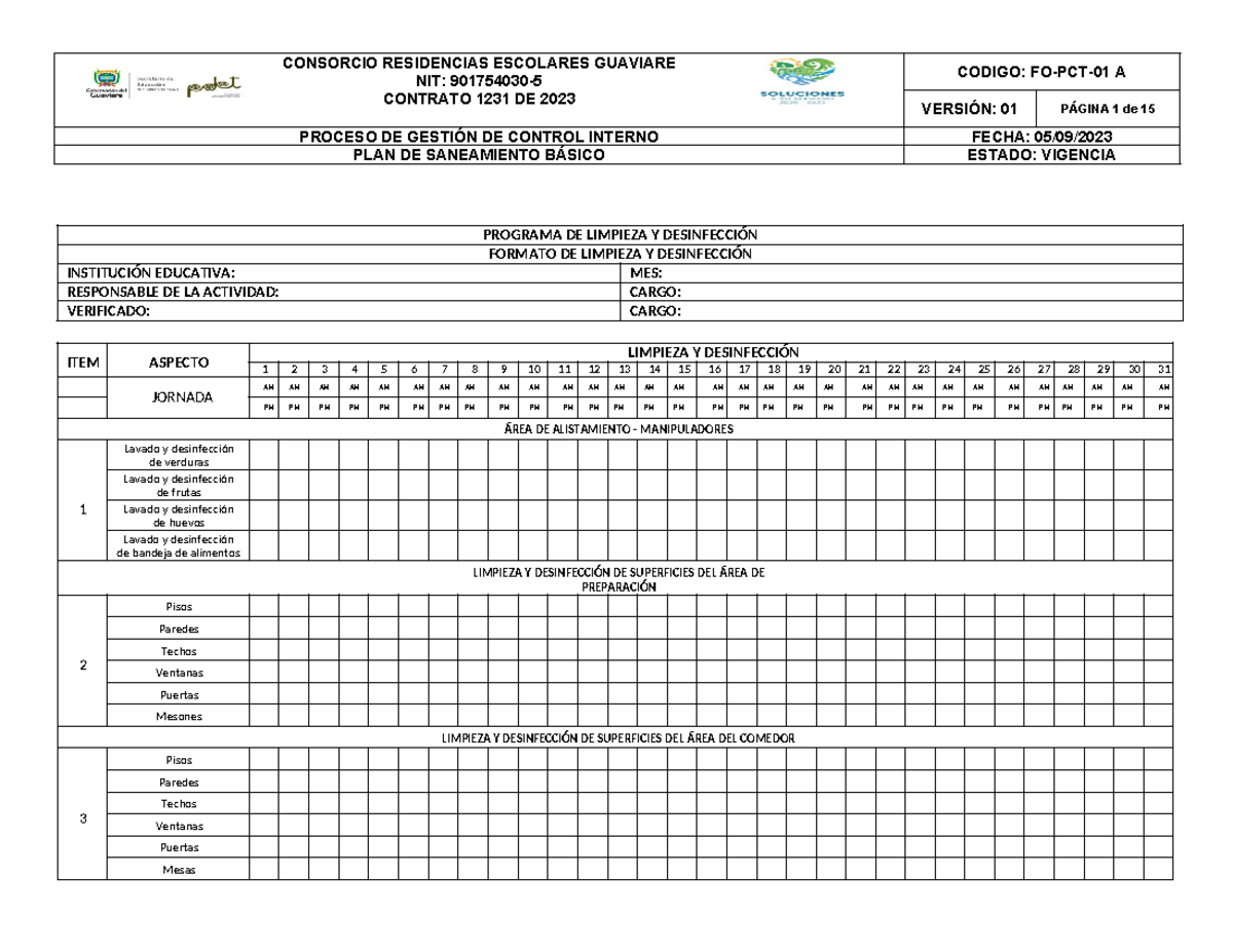 Formatos psb contrato 1231 - NIT: 901754030- CONTRATO 1231 DE 202 3 ...