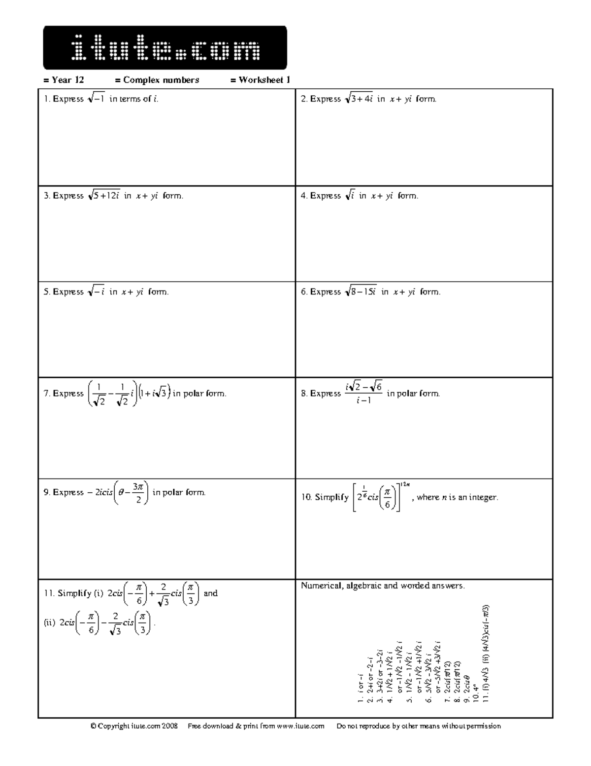 year 12 VCE mathematic book - Copyright itute 2008 Free download ...