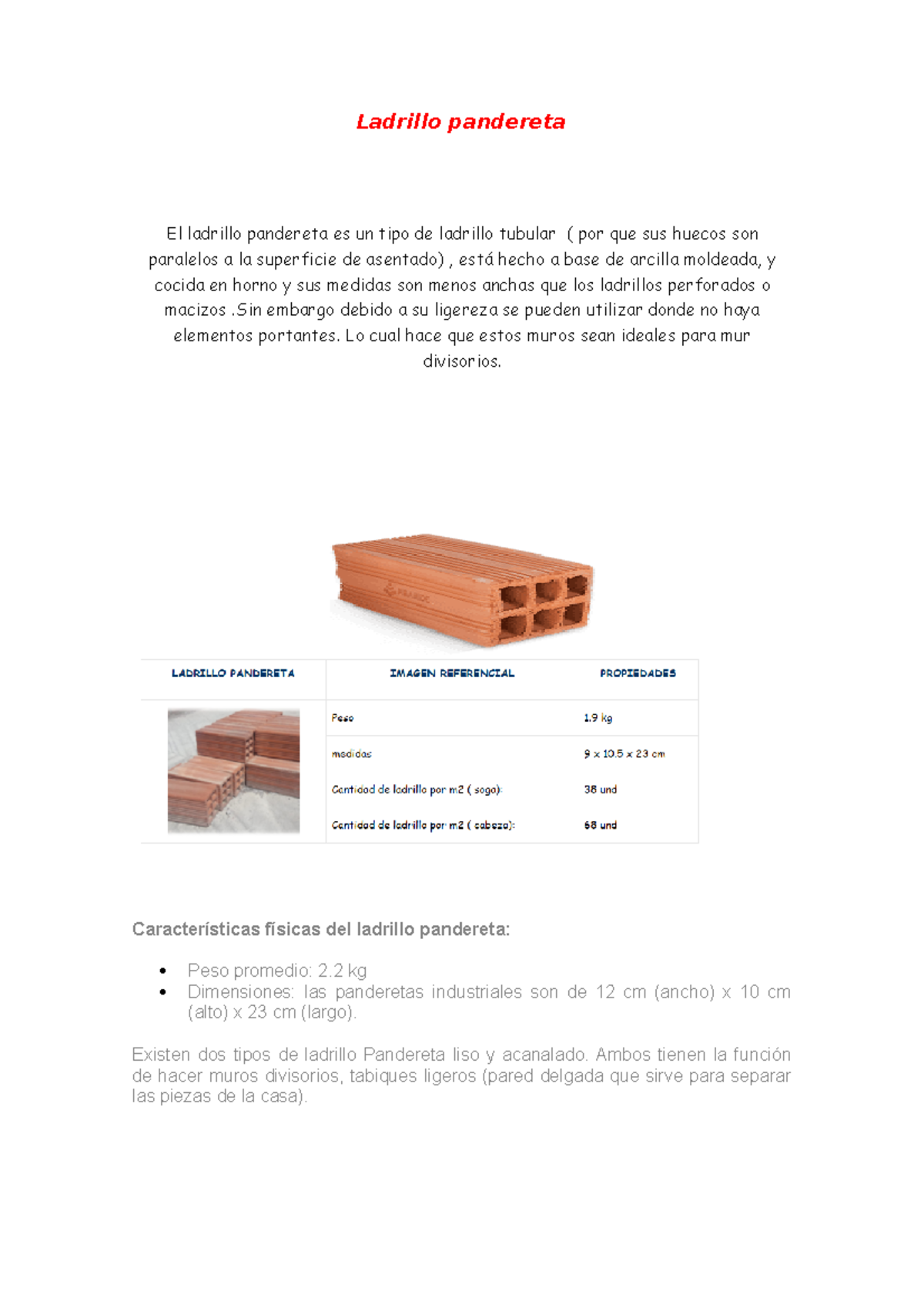 Ladrillo pandereta - hi80pjiopjpok - Ladrillo pandereta El ladrillo ...