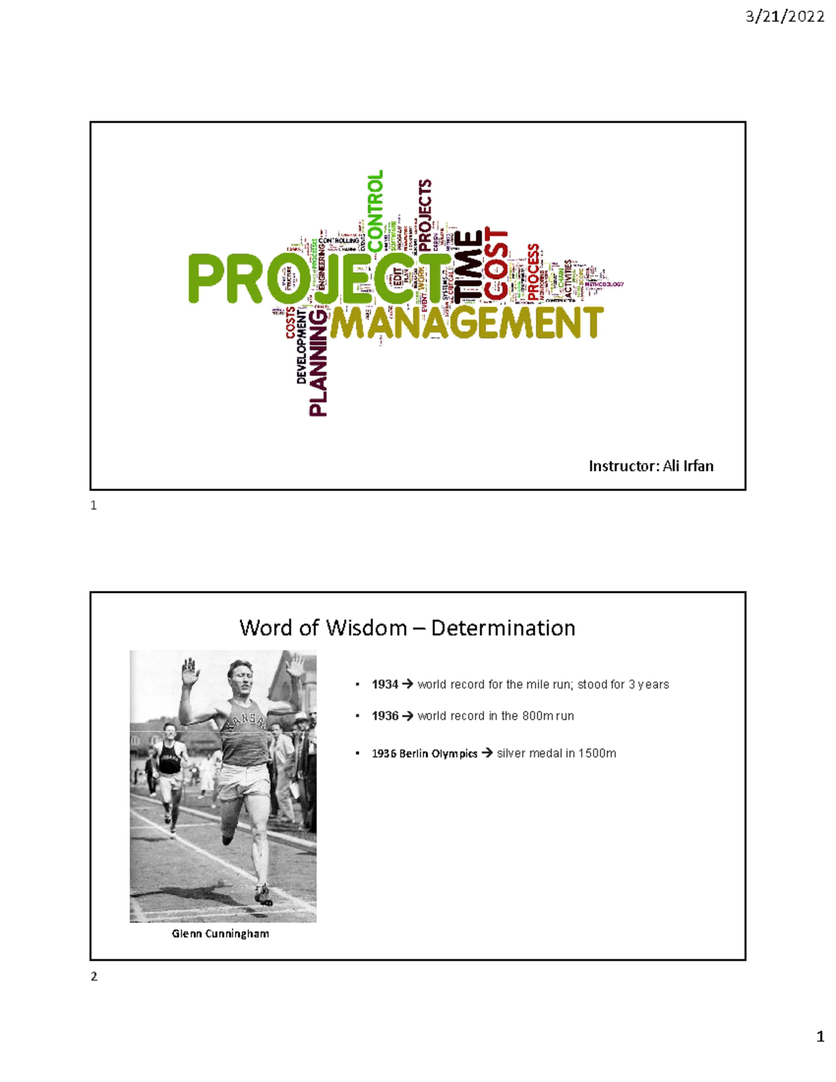 ITPM 6 21032022 123527 pm - Instructor: Ali Irfan Word of Wisdom ...