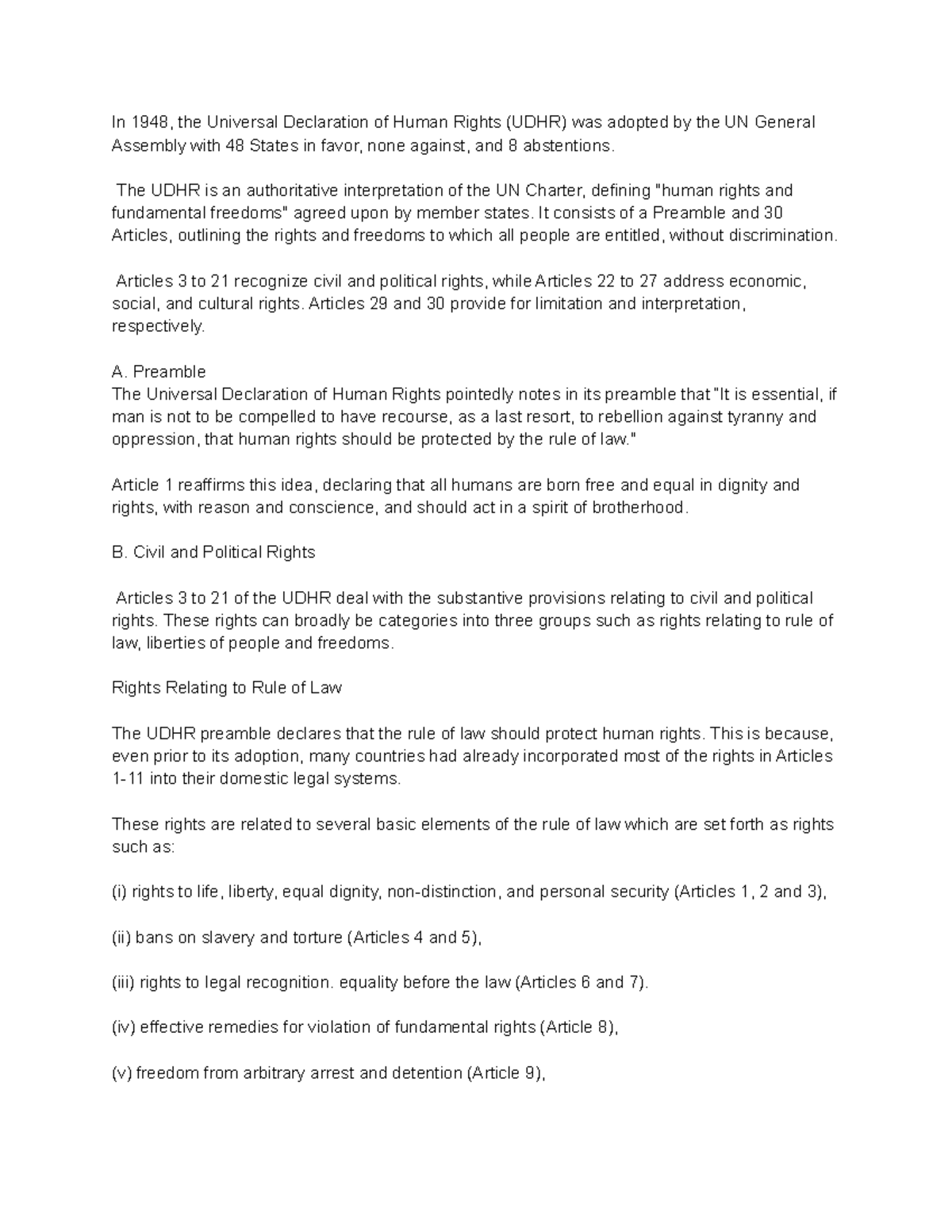 Universal Declaration Of Human Rights - The UDHR is an authoritative ...