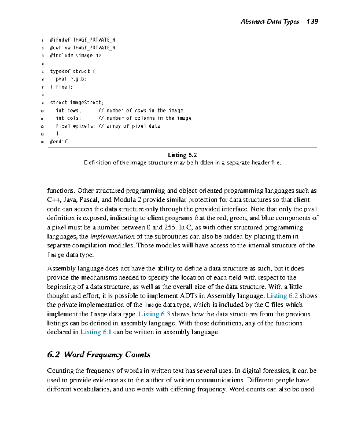 Modern Assembly Language Programming-33 - Abstract Data Types 139 1 #ifndef IMAGE_PRIVATE_H 2 ...