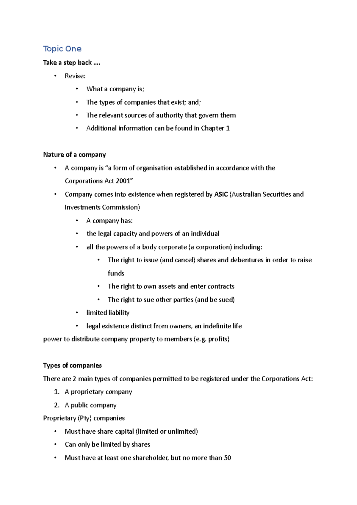 Summary - AYB340 - QUT - Studocu