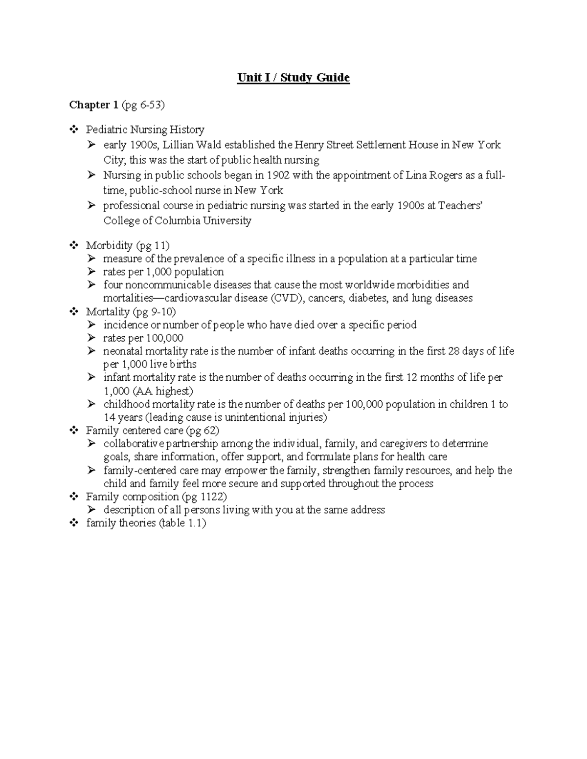 Study Guide Unit I NOC Rev. 23 - Unit I / Study Guide Chapter 1 (pg 6 ...