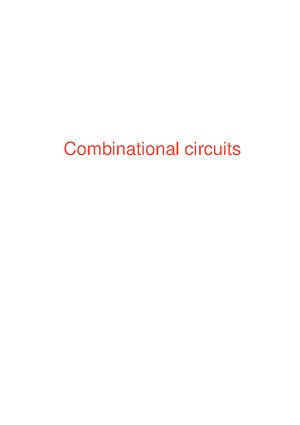Combinational Logic Circuits-full and half adders,encoder and decoder - Computer Science - Studocu