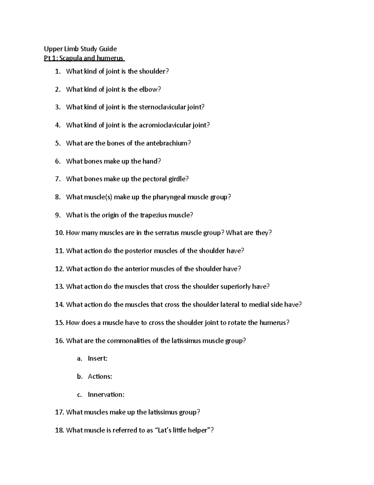 Upper Limb Study Guide What Kind Of Joint Is The Shoulder 2 What upper-limb-study-guide-what-kind-of-joint-is-the-shoulder-2-what