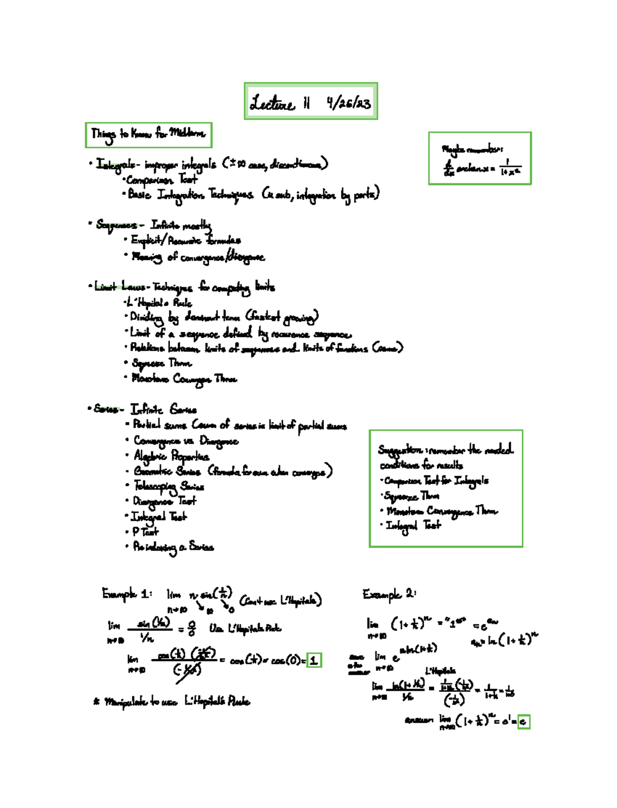 Lecture 11 April 26 - Professor Hardt - Thingstoknowformidterm Lecture ...
