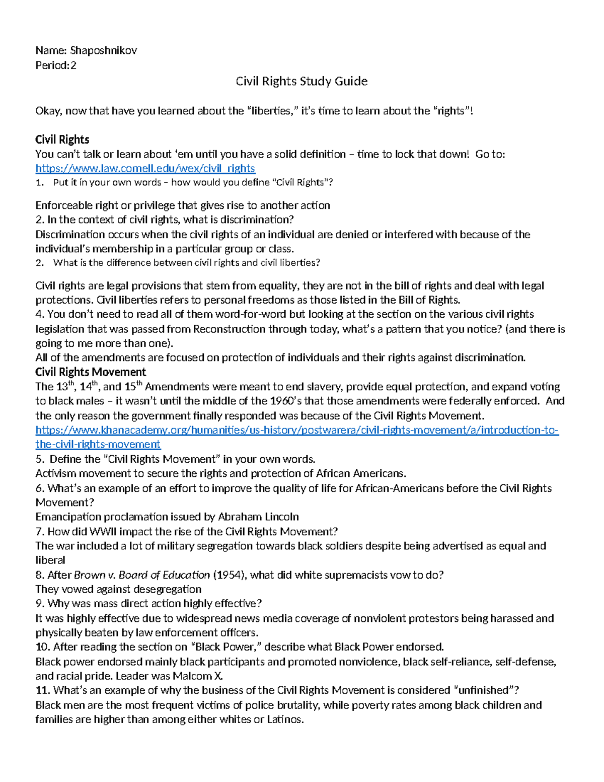 Civil Rights Unit Guide 2024 (Auto Recovered) - Name: Shaposhnikov ...