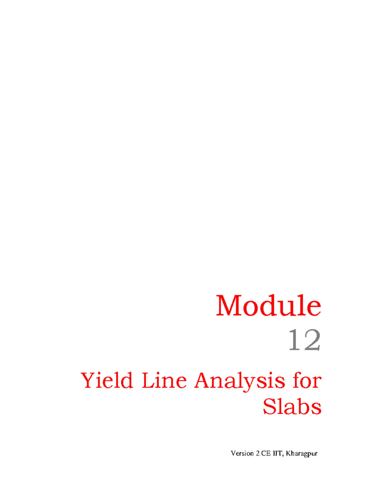 A0cb3d1c4fc2e7071f7c8162c55540 dd - Module 12 Yield Line Analysis for ...