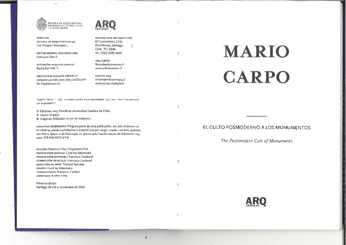 Mario Carpo - Composición Arquitectónica 3 - UA - Studocu