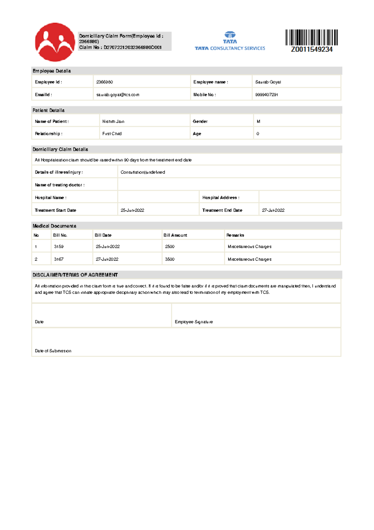 2366980-Claim Form - sssaskiaisjiajsajskajslajslkajlk - Domiciliary ...