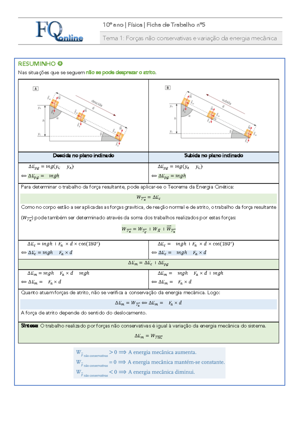 F1 - mmkkk - RESUMINHO J Nas situações que se seguem não se pode ...