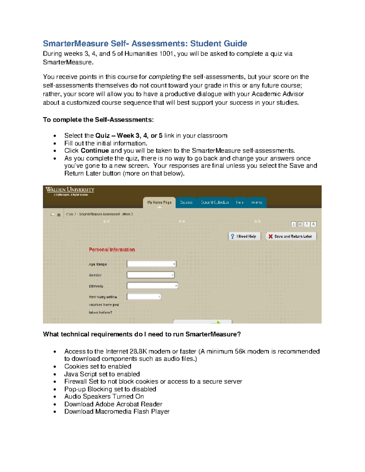 USW1 HMNT 1001 Smarter Measure Student Guide - SmarterMeasure ...
