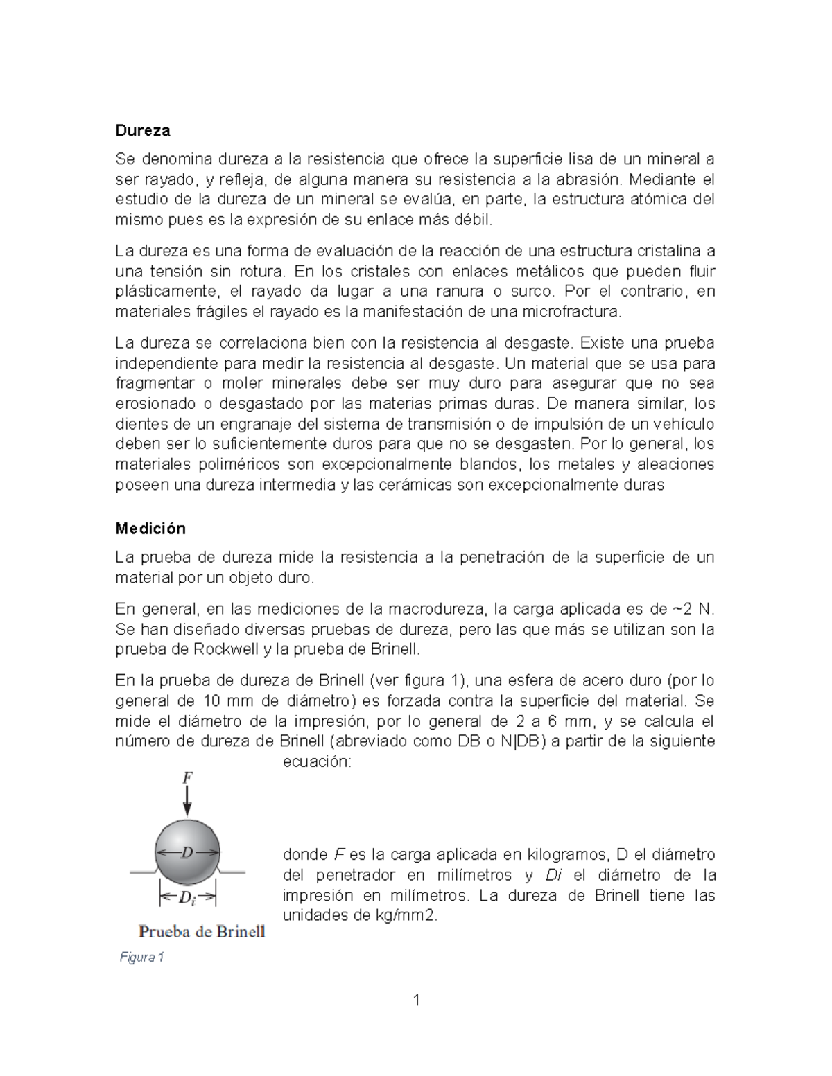 Dureza (estructura y propiedades de los materiales) - Dureza Se ...