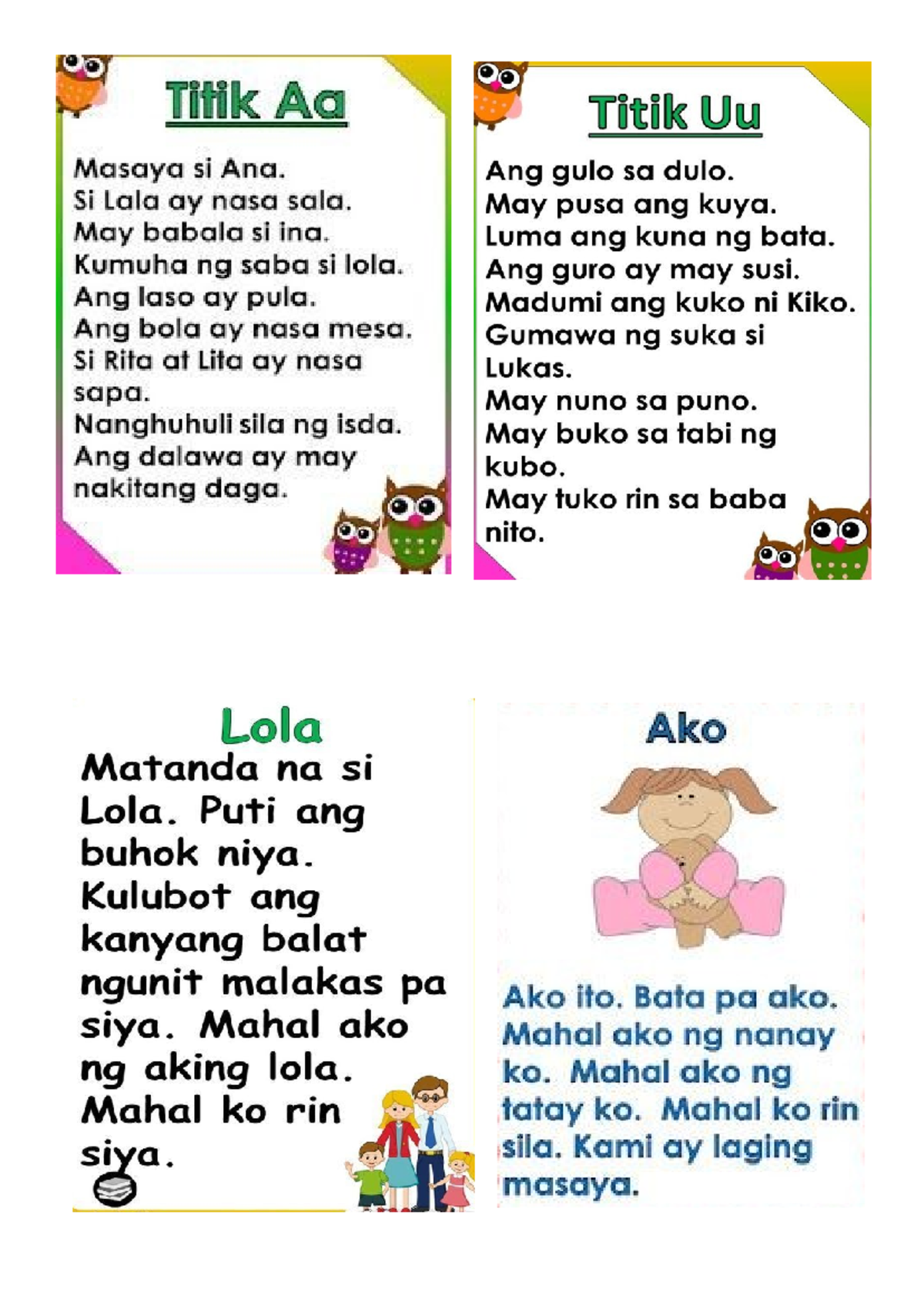 Tagalog Reading - BEED_Content Education - Studocu