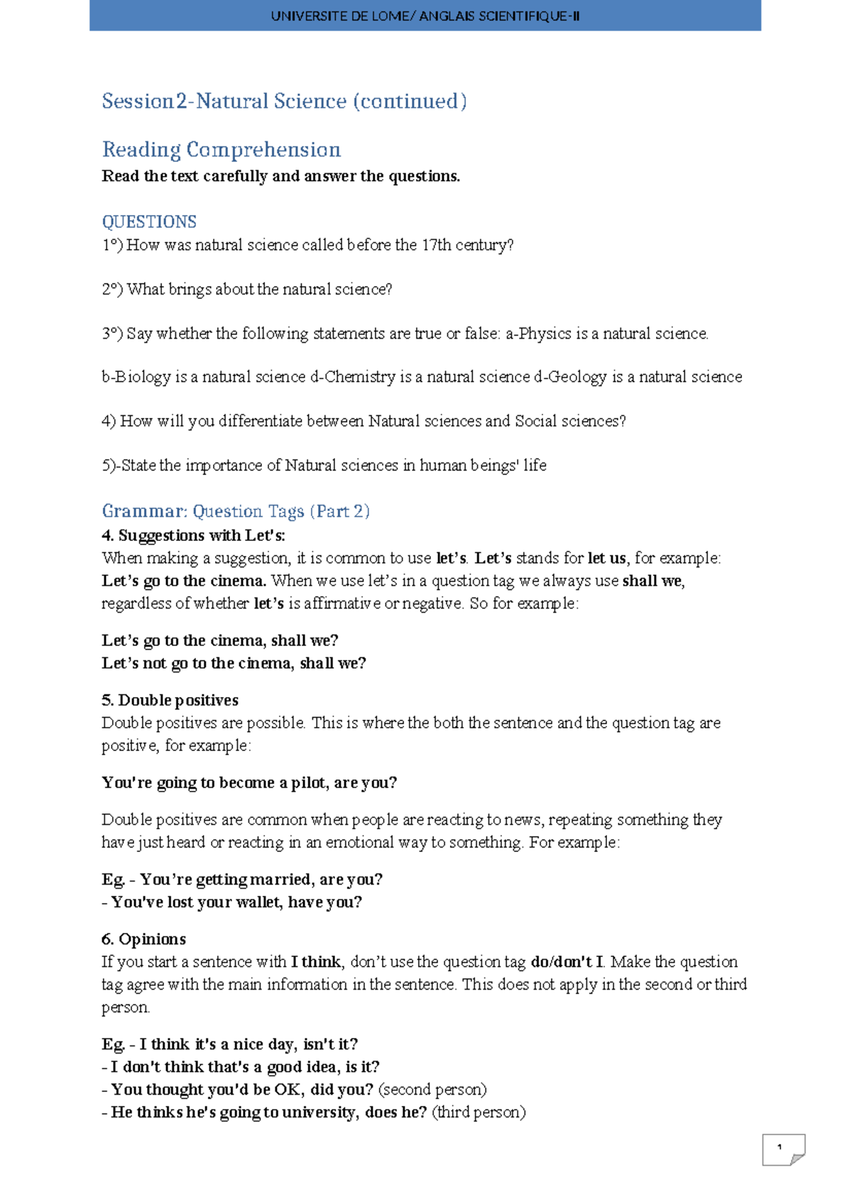 ANG201 Session 2 - SYMBOLE ALGÉBRIQUE , THÉOREME DE PHYTAGORE .............. - 1 Session2 ...