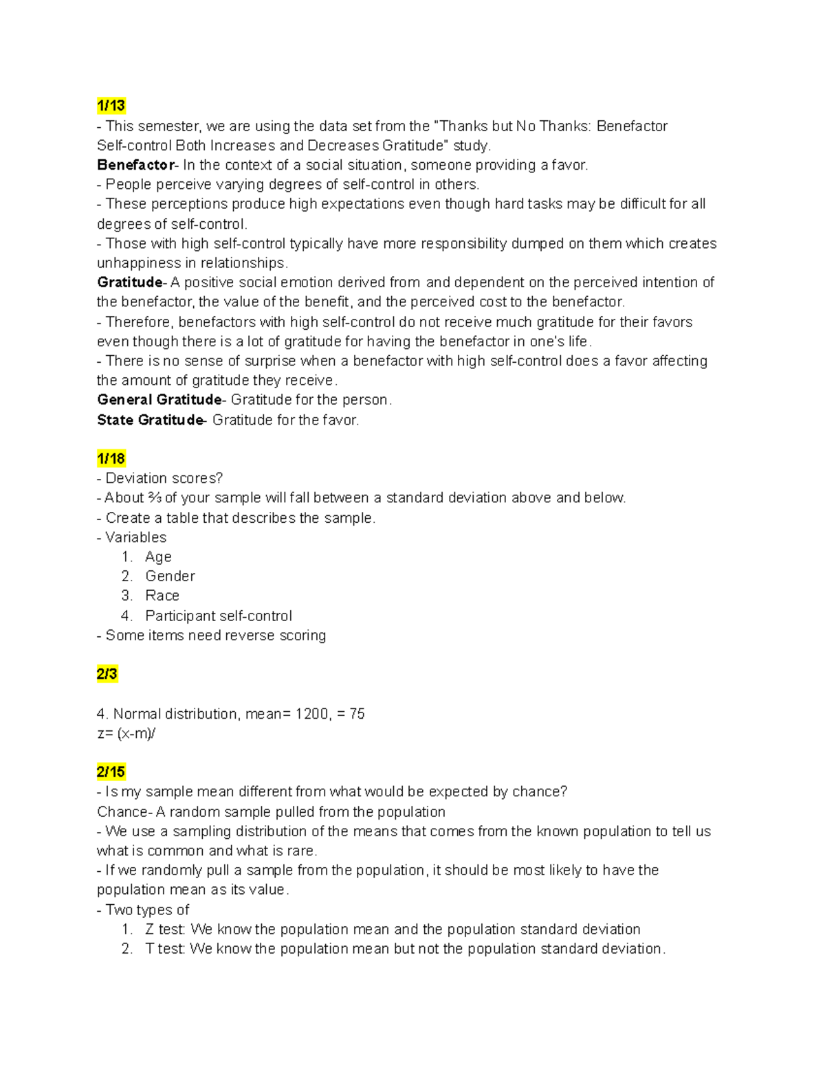 Psyc 3990 Lecture Notes 1 This Semester We Are Using The Data Set