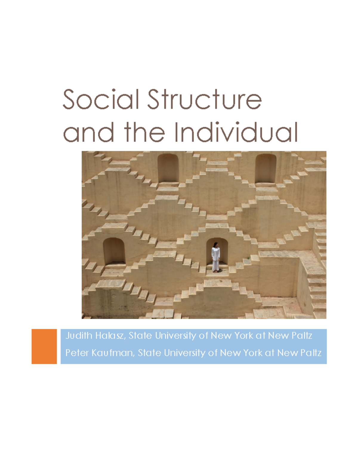 Week 1 Social Structure - Social Structure and the Individual Judith ...