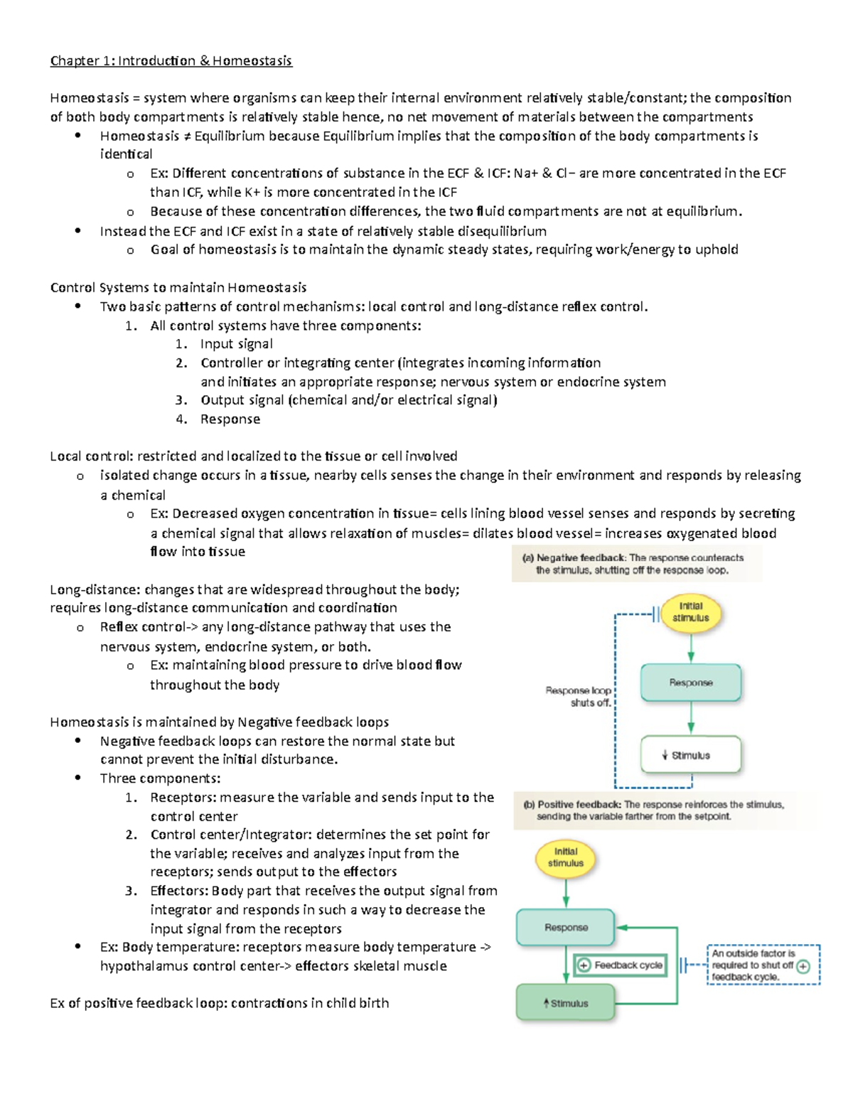 General Physiology Chapter 1 completed - Chapter 1: Introduction ...