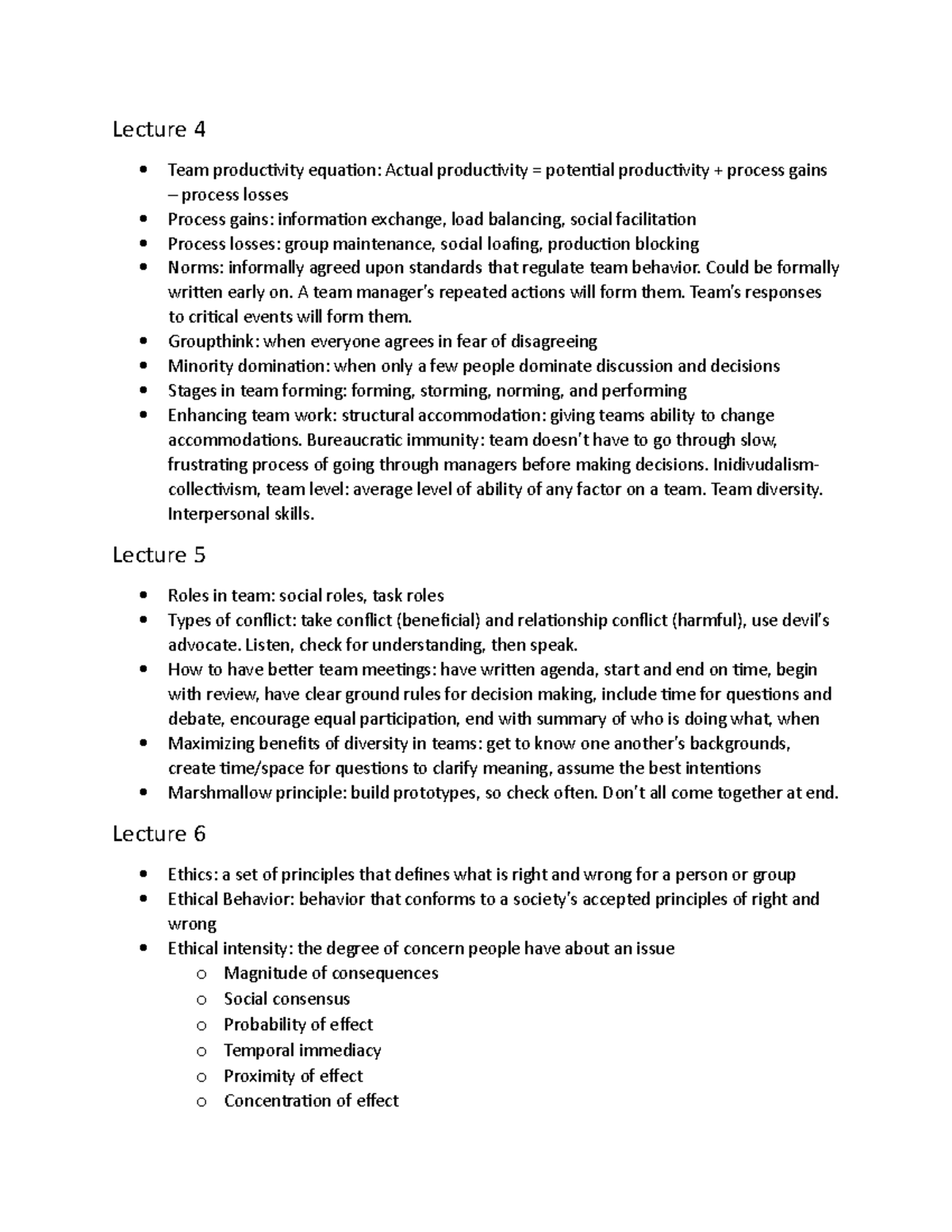 Management Study Guide Part 4 - Lecture 4 Team productivity equation ...
