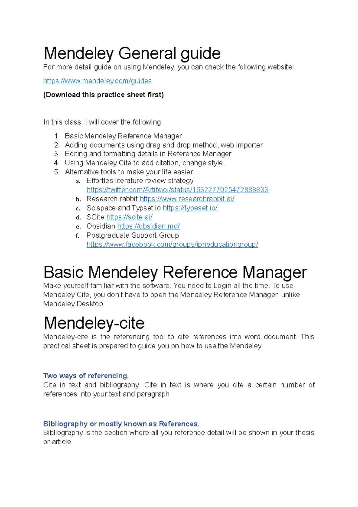 Mendeley General guide - Basic Mendeley Reference Manager 2. Adding ...