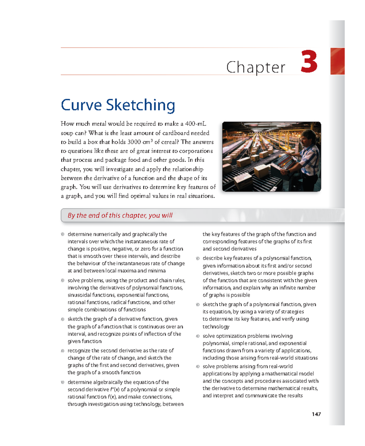 Ch03-Curve Sketching - Calculus - 147 Chapter 3 Curve Sketching How ...