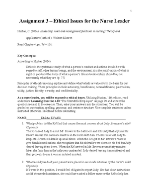 Chapter 12 and 13 Lecture Assignment Questions - Chapters 12 & 13 – Lecture Assignment Questions ...