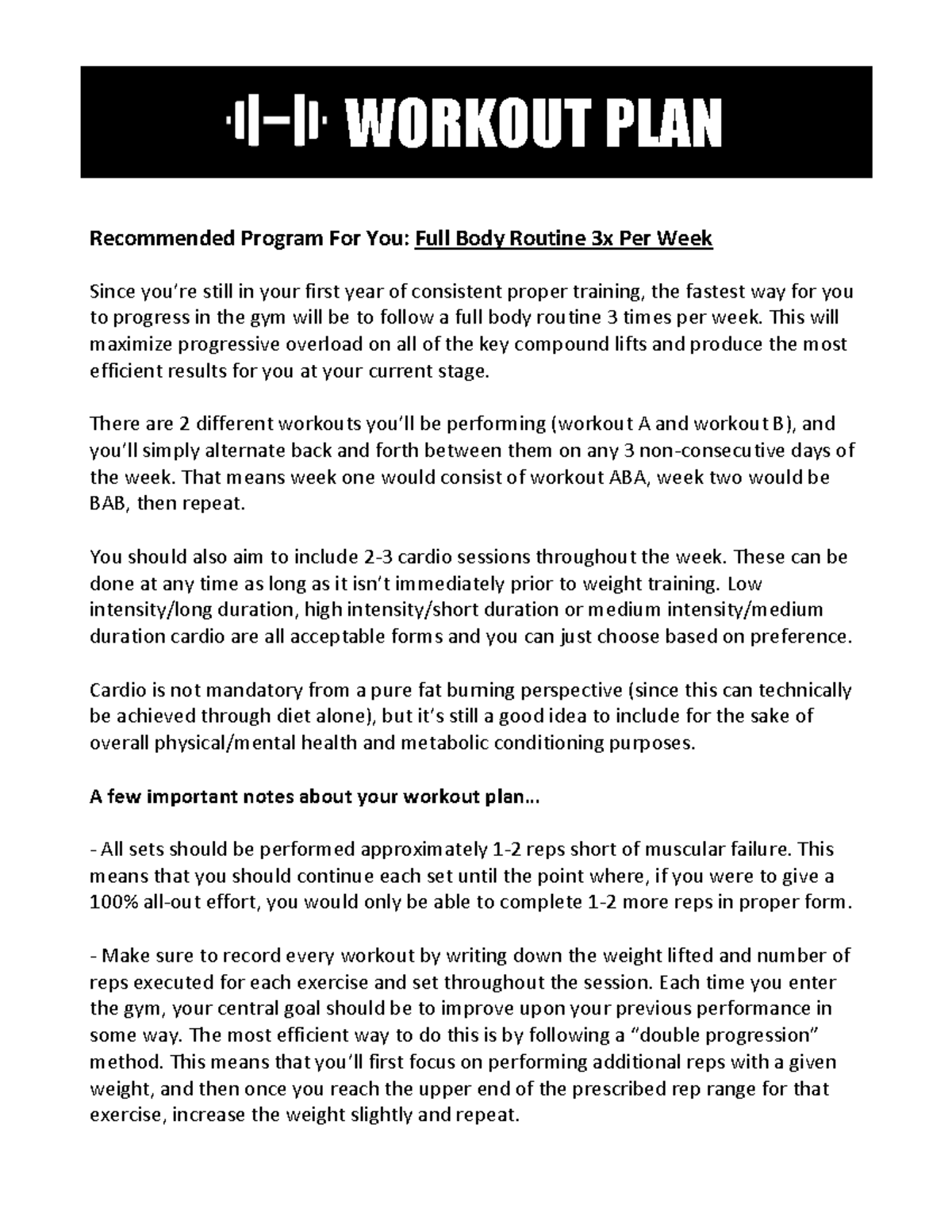 Workout Plan - Among us - WORKOUT PLAN Recommended Program For You ...