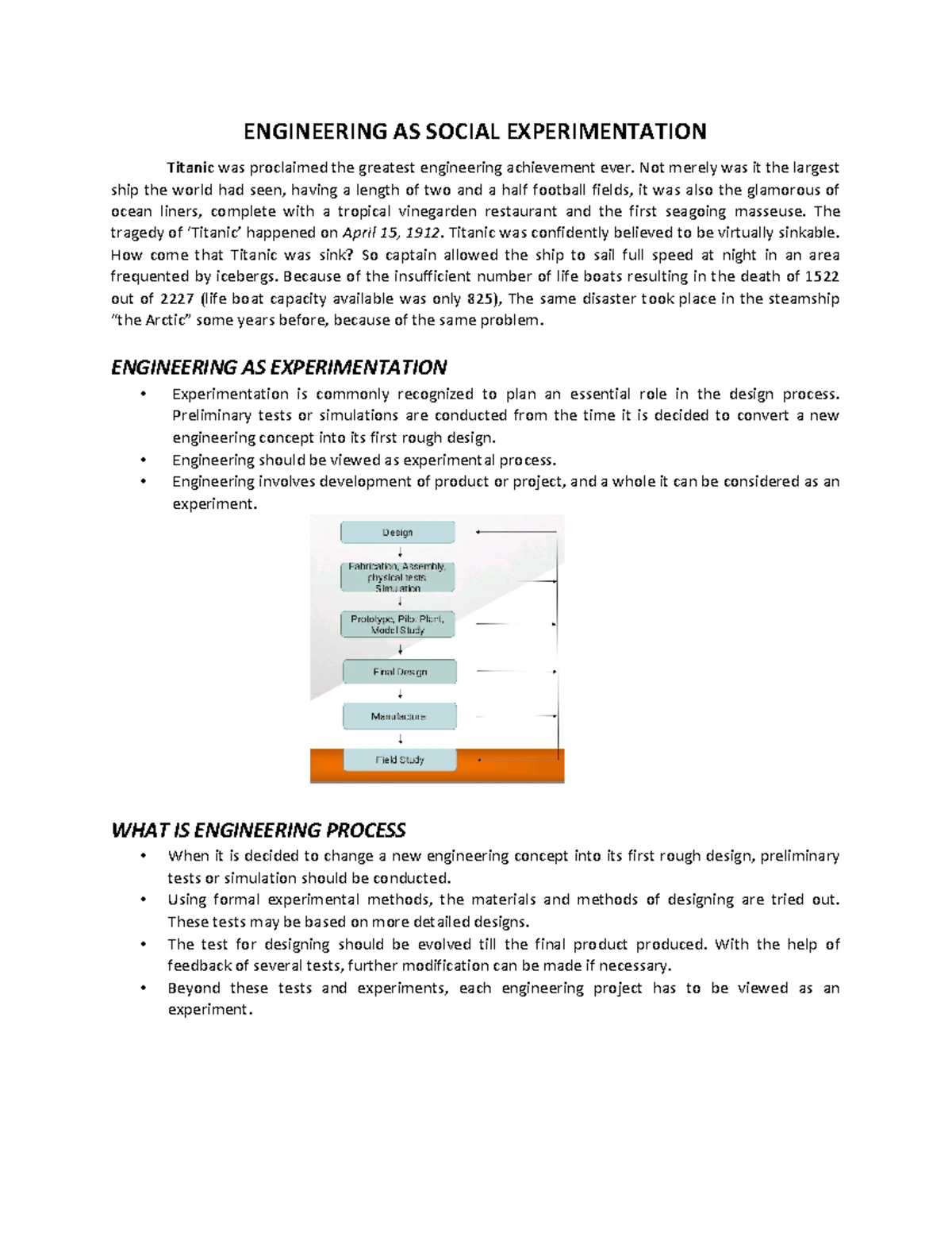 Engineering AS Social Experimentation - ENGINEERING AS SOCIAL ...