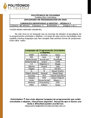 Módulo 1 - Guia Didactica Java - Programación en Java DIPLOMADO EN ...