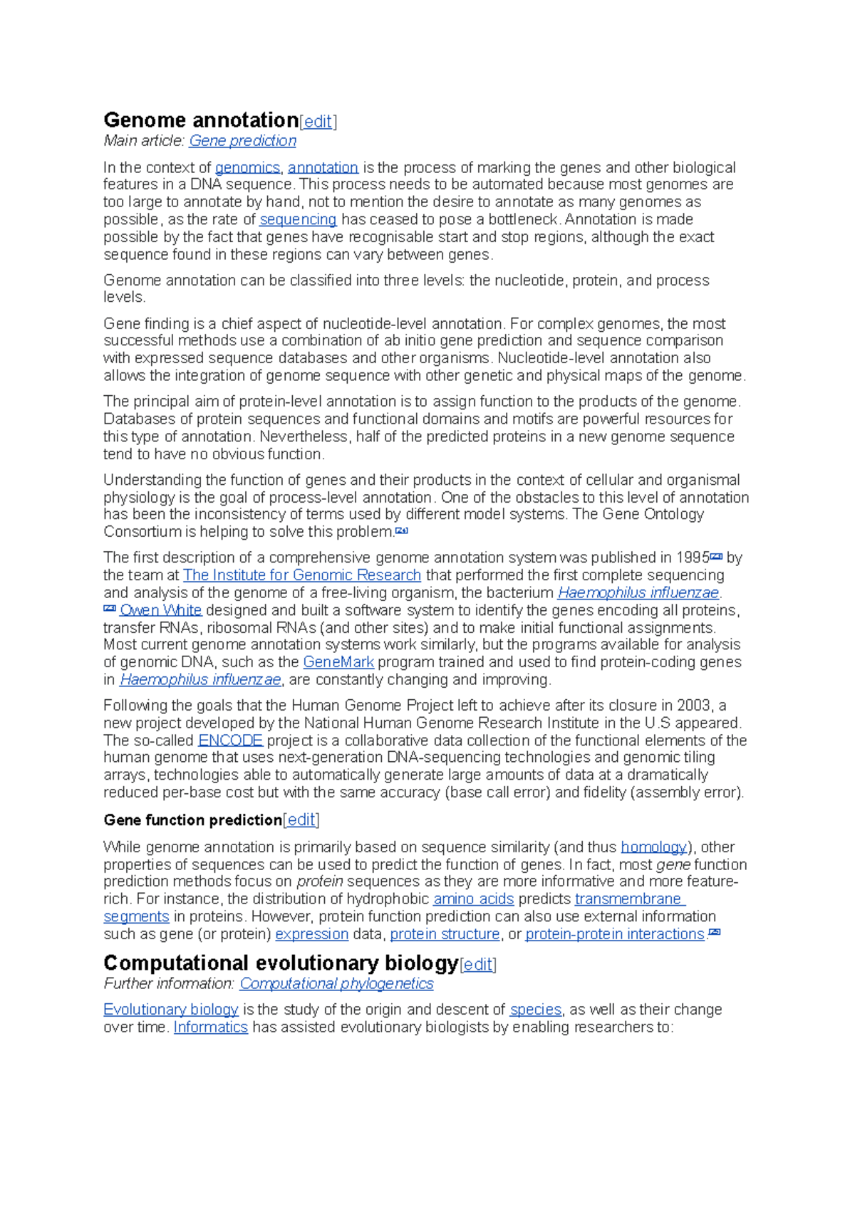 Genome annotation - The Virtual Liver project is a 43 million euro ...